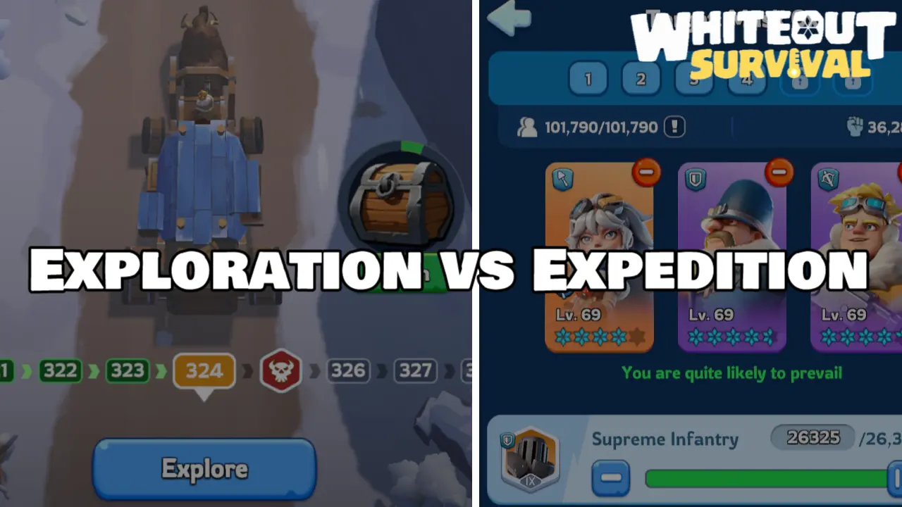 Whiteout Survival: Exploration vs Expedition